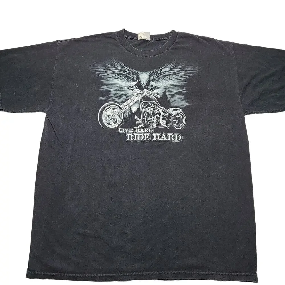 Unbranded | Shirts | National Heritage Live Free Ride Hard Motorcycle ...